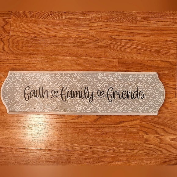 Hand Crafted | Wall Decor | Handpainted Faith Family Friends Wooden ...